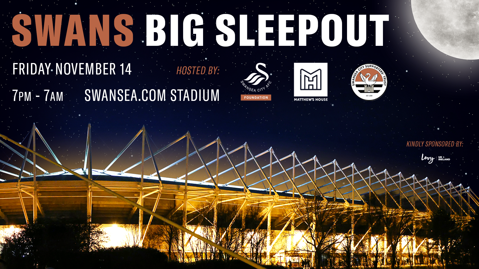 ‘Swans Big Sleep Out’ to return to Swansea.com Stadium this November | Swansea